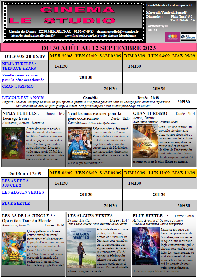 CINEMA LE STUDIO